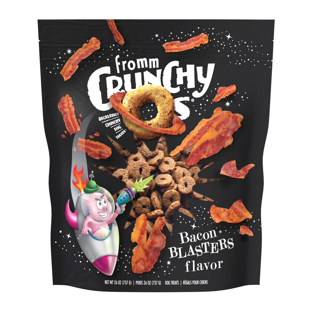 Fromm Crunchy O's Bacon Blasters - 6oz – K9 Kanteen